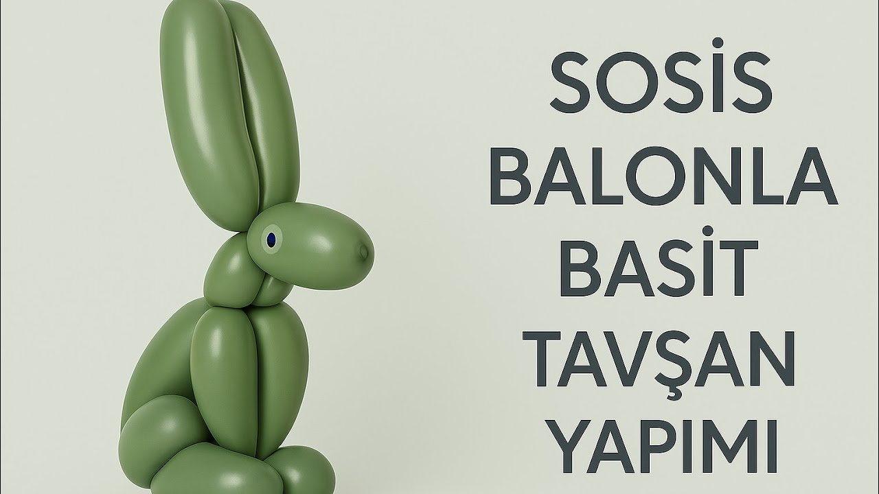 Sosis Balonla Tavşan Yapımı.Yeni Başlayanlar İçin #viral #keşfet # ...