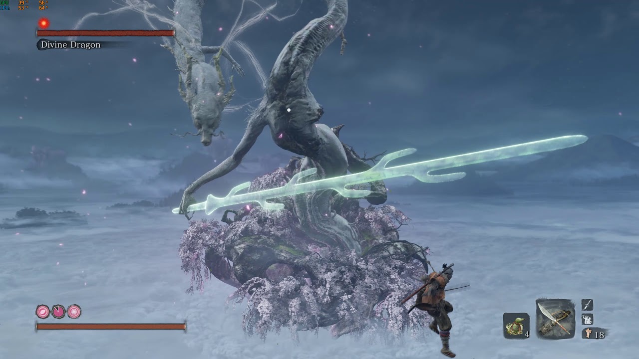 [PC/1440p] Sekiro: Old Dragons of the Tree / Divine Dragon Boss Fight ...