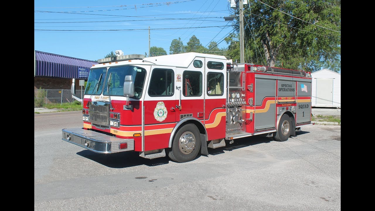 Squad 1 Responding - Pasco County Fire Rescue - YouTube