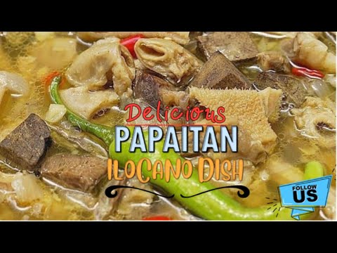 HOW TO COOK PAPAITAN OR PINAPAITAN ILOCANO DISH - YouTube