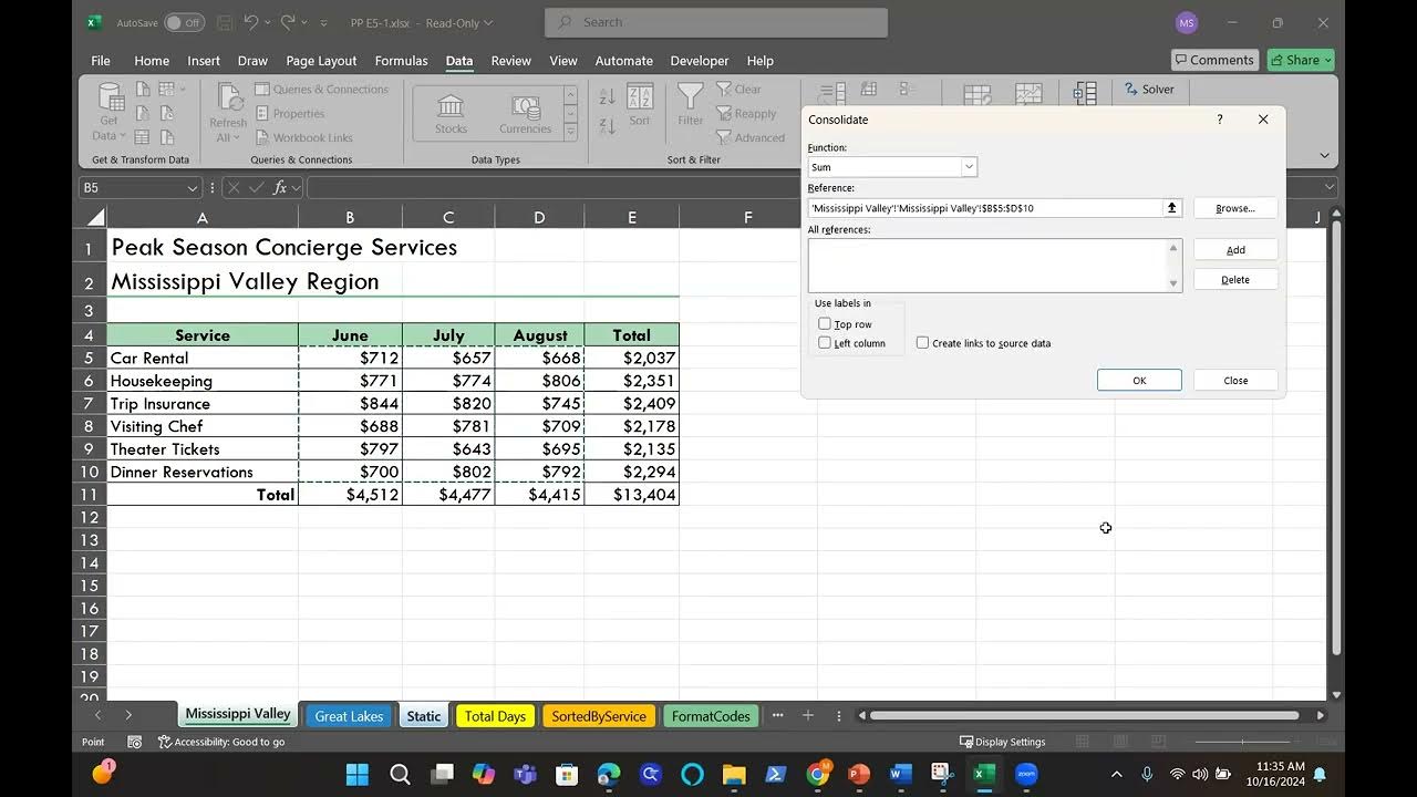 Static Data Consolidation By Position - YouTube