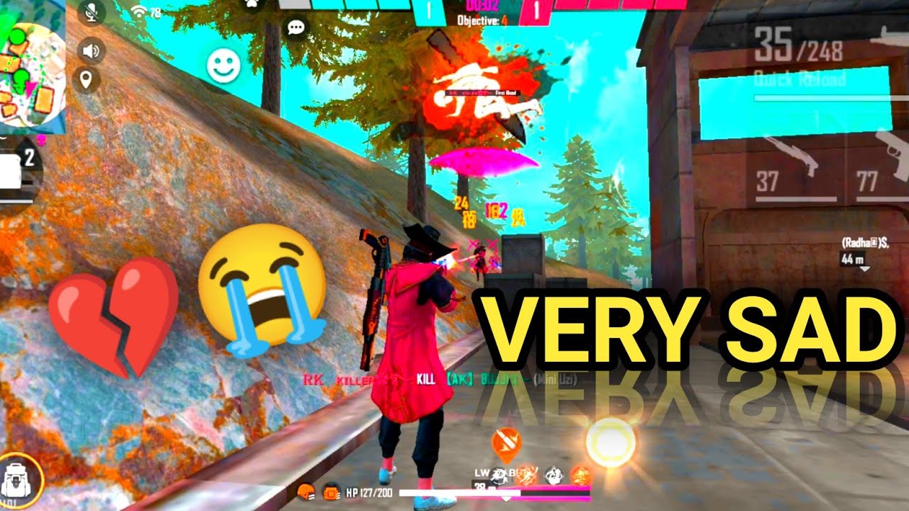 🥀Free Fire Very Sad Status 😭 I'm Totally Sad 💔 FF Heart Broken Status 💥 ...