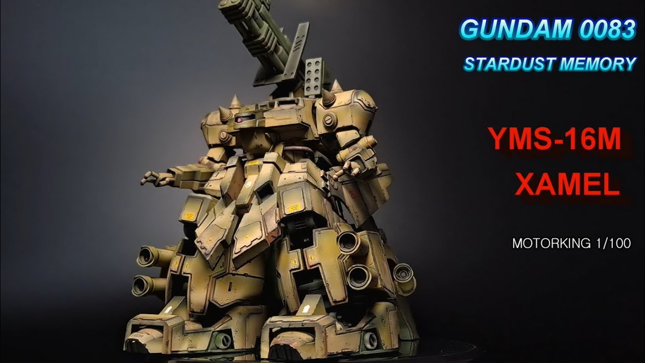 Gundam 0083 YMS-16M XAMEL 1/100 MOTORKING 1080P - YouTube
