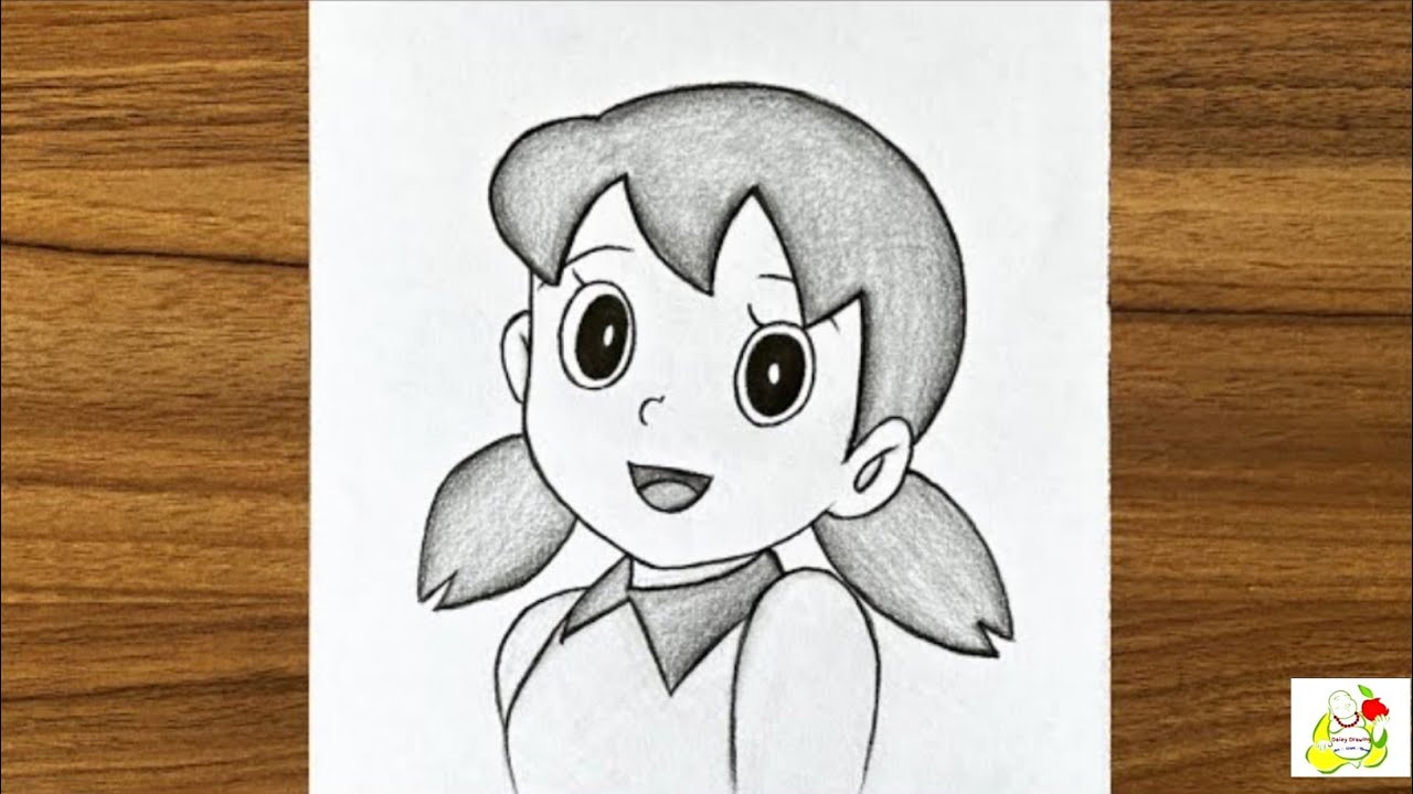 How to Draw Shizuka from Doraemon step by step || Easy drawing ideas ...