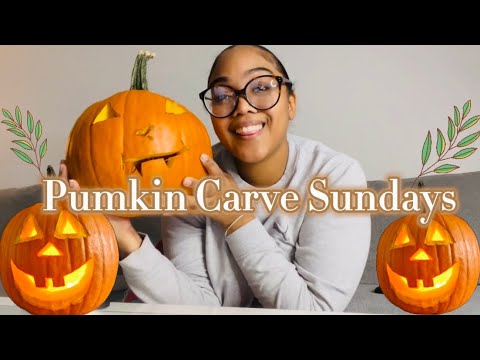 VLOG| CARVING MY VERY FIRST PUMPKIN 🎃!!!! - YouTube