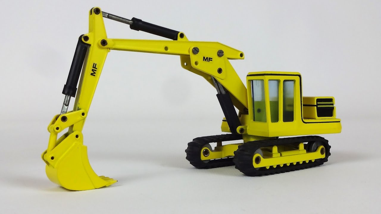 1:50 NZG MF Massey Ferguson 450S Excavator - YouTube