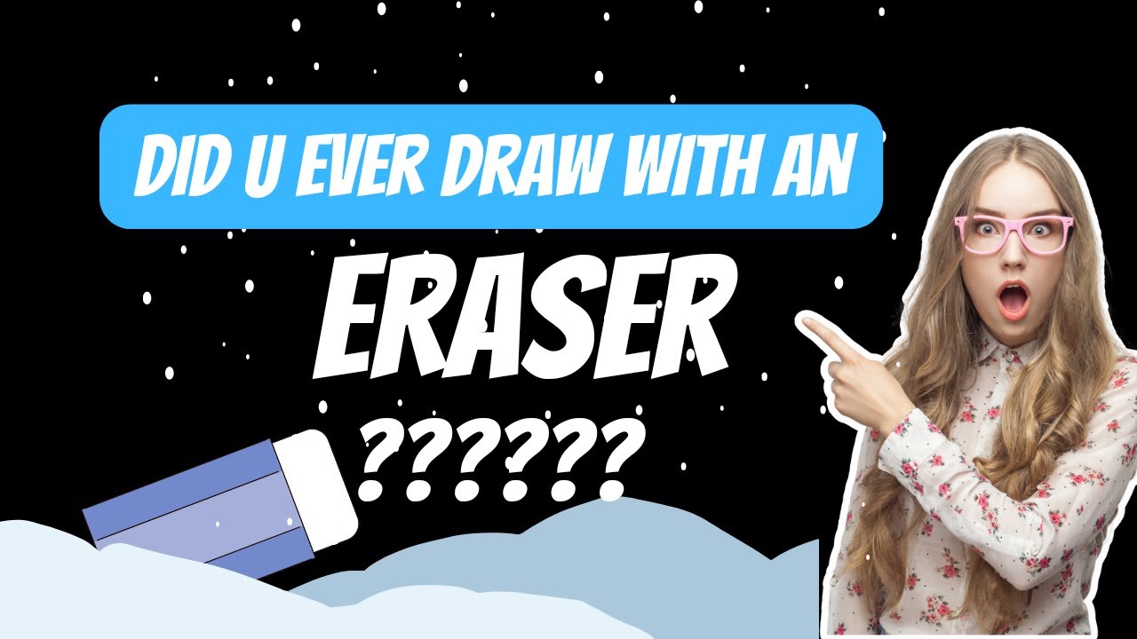 Draw a Cold day with an Eraser..weather series 2 of 5....#drawing # ...