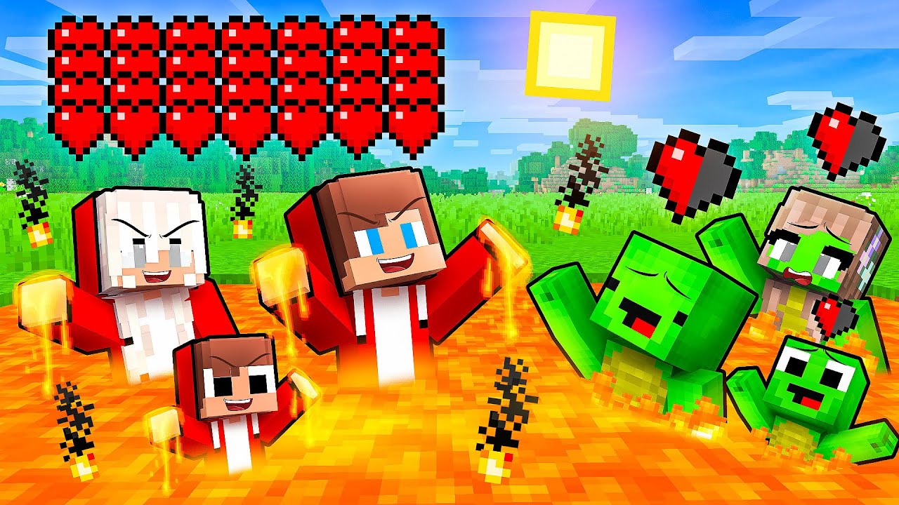 JJ and Mikey Family Became INVINCIBLE in Minecraft - Maizen - YouTube
