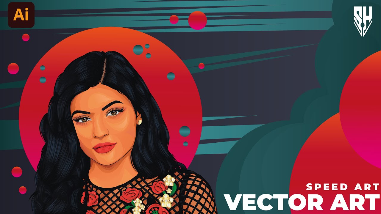 Vector Art Speed Art Tutorial | Vector Portrait | Adobe Illustrator ...