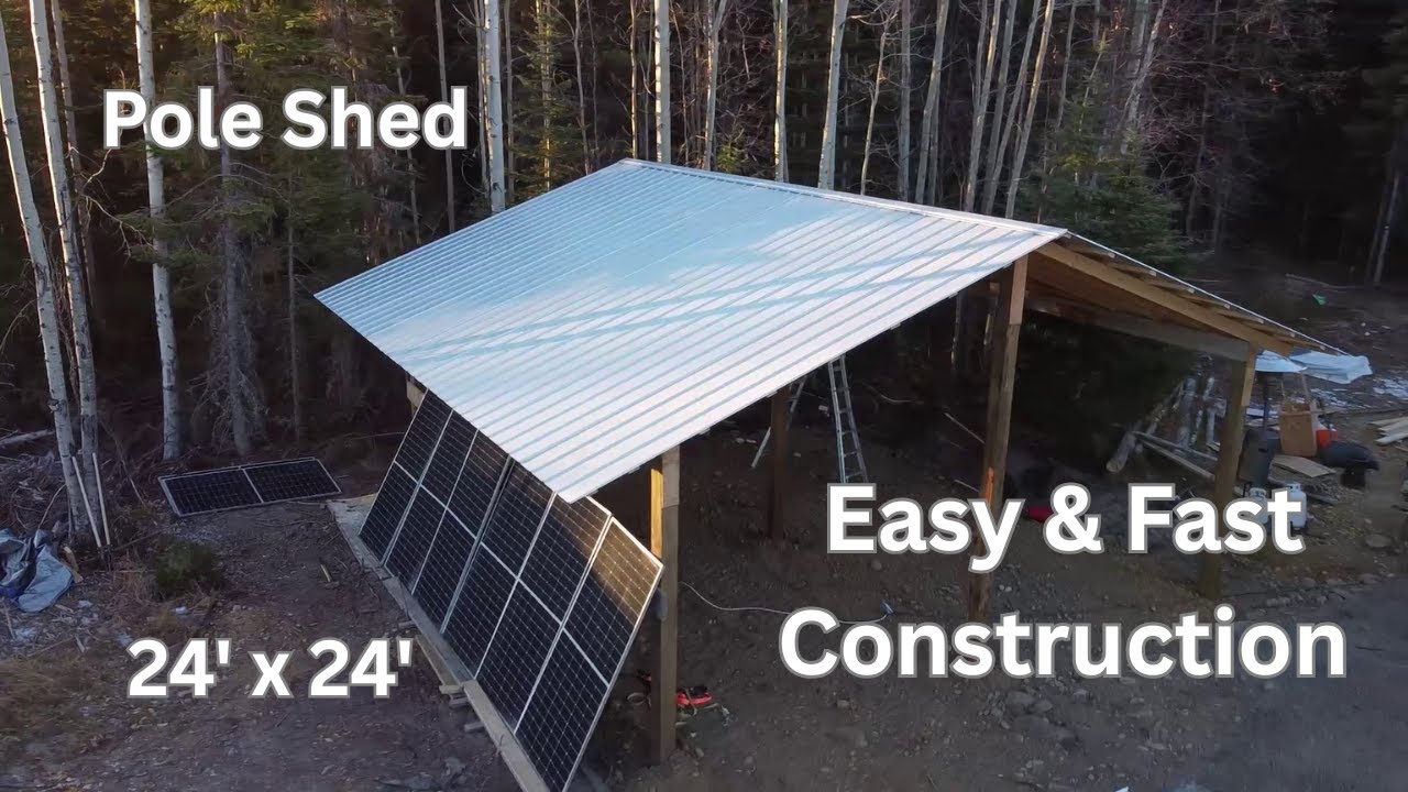Build a super simple Pole Shed Part 2 - YouTube