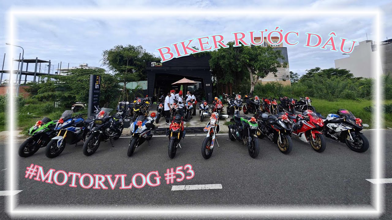 Biker SAIGON MOTOR SHOW diễu hành rước dâu trong ngày cưới của Kim Ngân ...