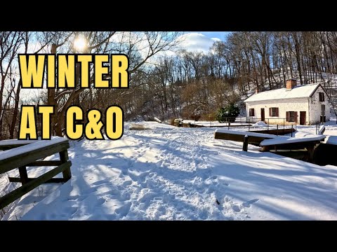 Snowy Winter Walk | C&O Canal & Frozen Potomac at Swain’s Lock - YouTube