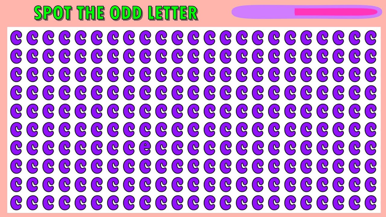 CAN YOU FIND THE ODD NUMBERS AND LETTER? #5 | HOW GOOD ARE YOUR EYES ...