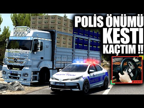 POLİS ÖNÜMÜ KESTİ !! KAÇTIM !! ETS 2 - G27 | w/@oguzhankaplan