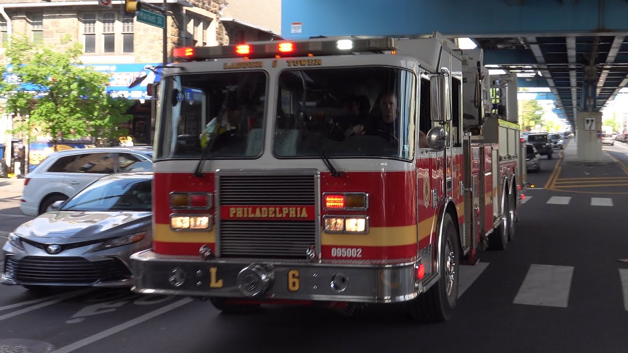 Philadelphia Ladder Tower 6 Responding - YouTube
