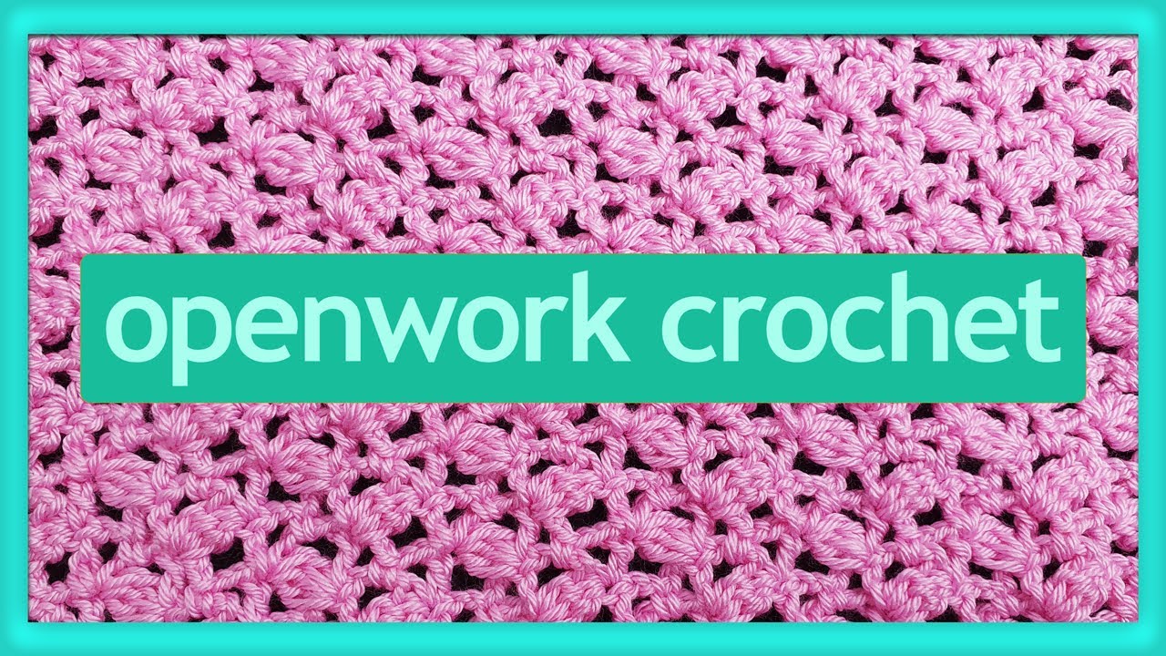 Openwork crochet pattern. Easy tutorial with pattern. - YouTube