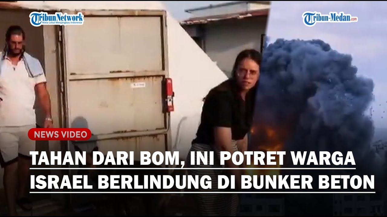 Potret Warga Israel Berlindung di Bunker Dari Ledakan Roket Serangan ...