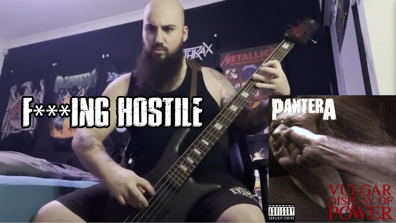 F***ing Hostile - Pantera (Bass Guitar Cover) - YouTube