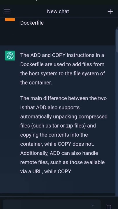 ADD vs COPY in Dockerfile - YouTube