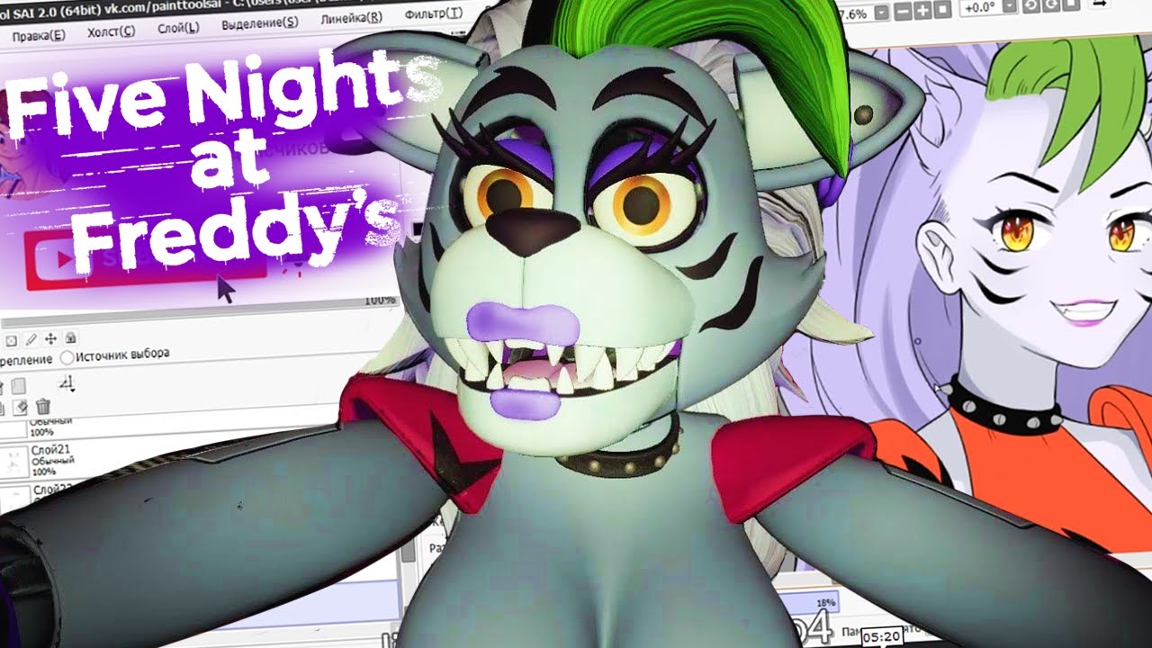 FNAF Security Breach - Roxy ANIME VERSION - YouTube