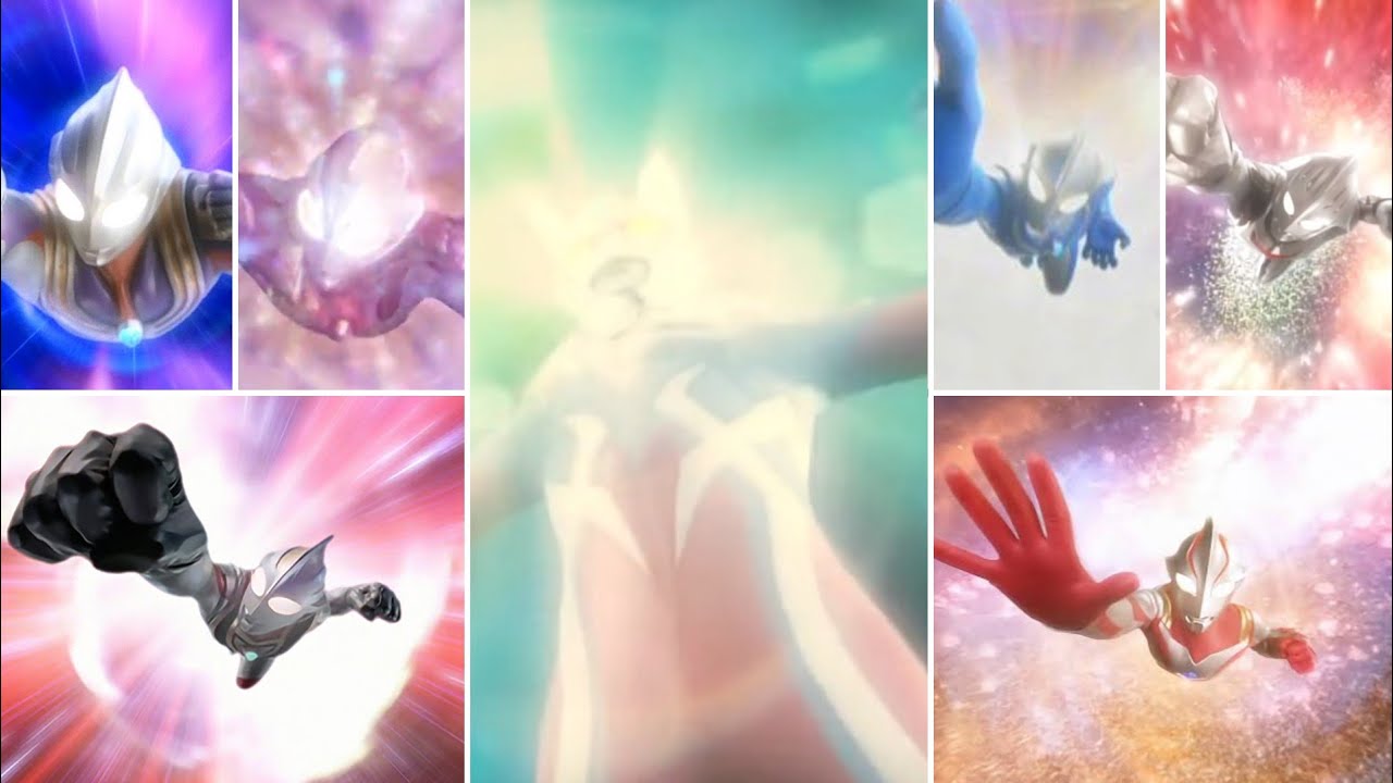 All Heisei Ultraman Transformation And Forms (Tiga - Zero) - YouTube