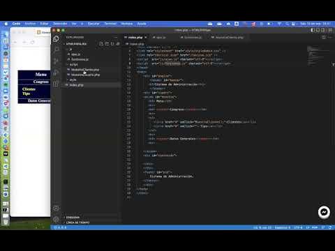 Creando un Menu utilizando ajax y php - YouTube