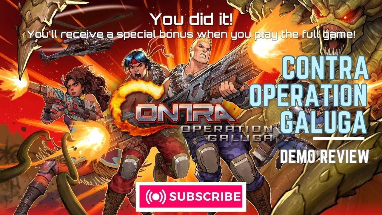 Contra Operation Galuga Demo Video Review - YouTube