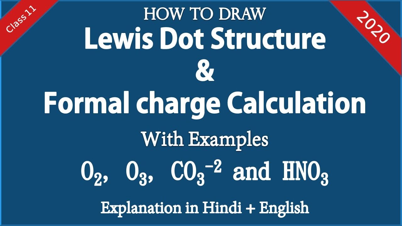 Trick to Draw Lewis Dot Structure | Calculation of Formal Charge ...