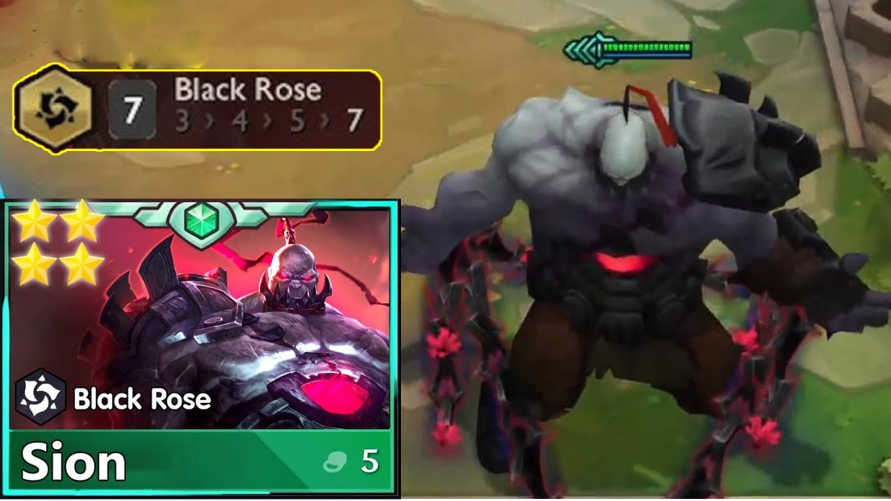 4 Star Sion⭐⭐⭐⭐7 Black Rose | TFT SET 13 - YouTube
