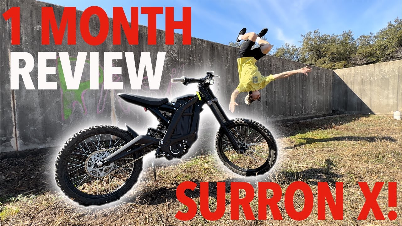 SURRON X 1 MONTH REVIEW! (AND CRASH TEST) #ebike #surron #surronx #bike ...