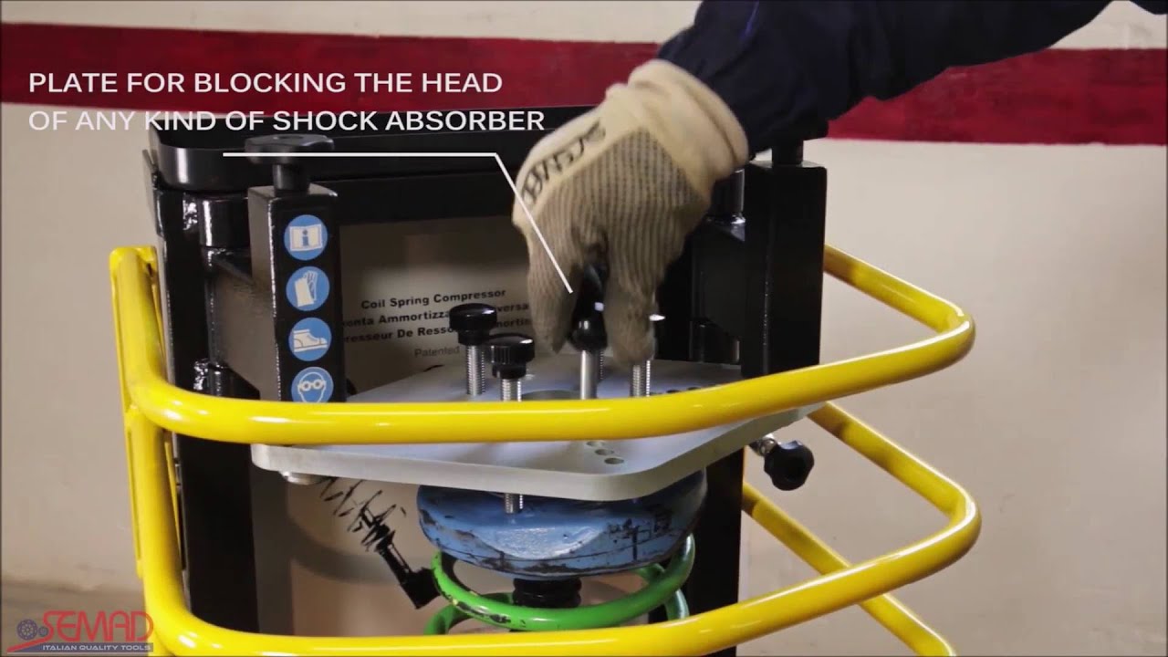 Air OPerated Coil Spring Compressor Semad Simply - YouTube