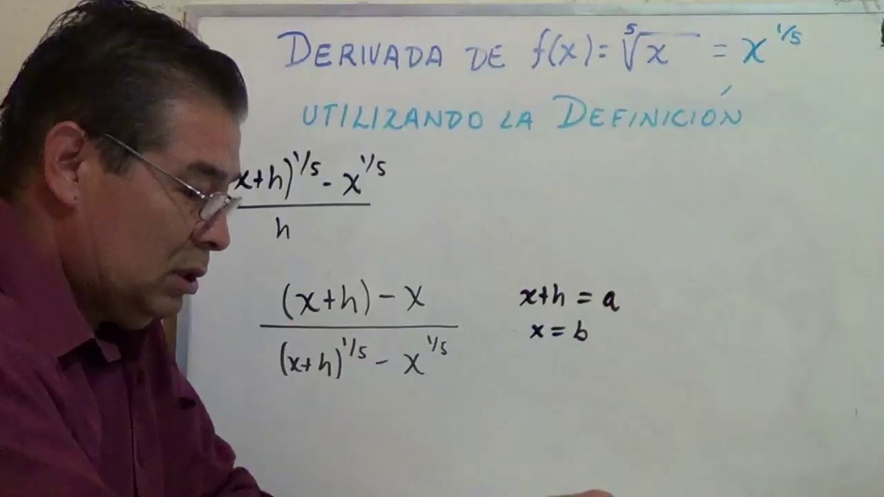 DERIVADA DE UNA FUNCIÓN CON EXPONENTE FRACCIONARIO UTILIZANDO LA ...