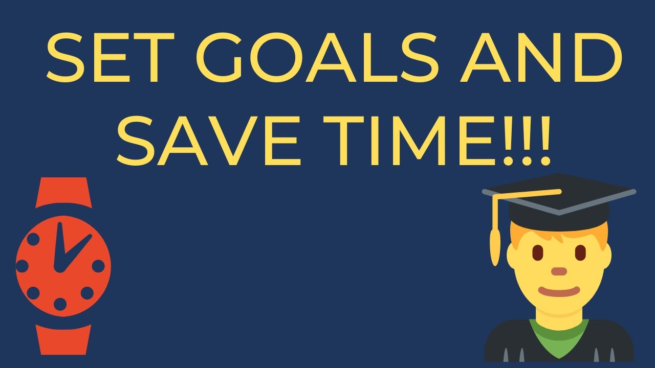 Student Goal Setting to Save Time: Student Time Management Lesson 4 ...