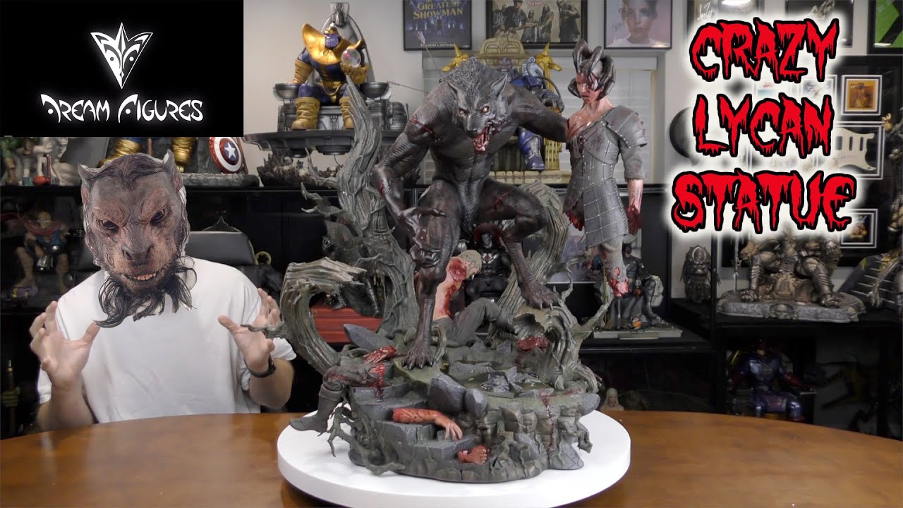 Dream Figures LYCAN Review: GIANT WEREWOLF STATUE! - YouTube