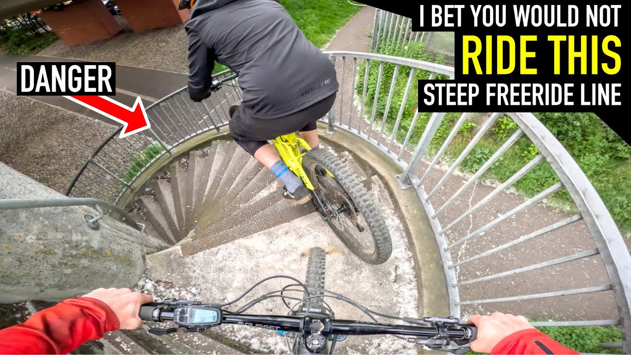 THIS STEEP LINE CHALLENGED PRO MTB RIDERS// WOULD YOU RIDE IT?? - YouTube