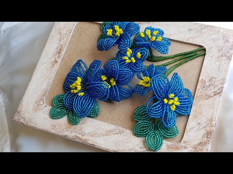 Boncuktan Çiçeklerle Üç Boyutlu Tablo Yapımı - DIY 3D Wall Hanging