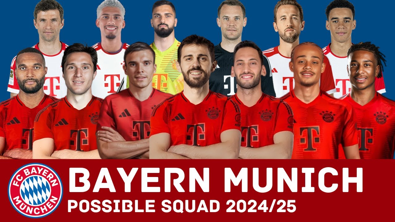 BAYERN MUNICH Possible Squad 2024/25 With Transfer Rumours & New ...