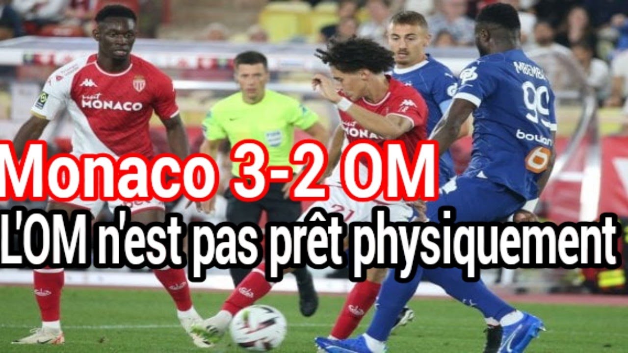 RÉSUMÉ AS MONACO 3-2 OM , GATTUSO A DU BOULOT ... MERCI MARCELINO POUR ...