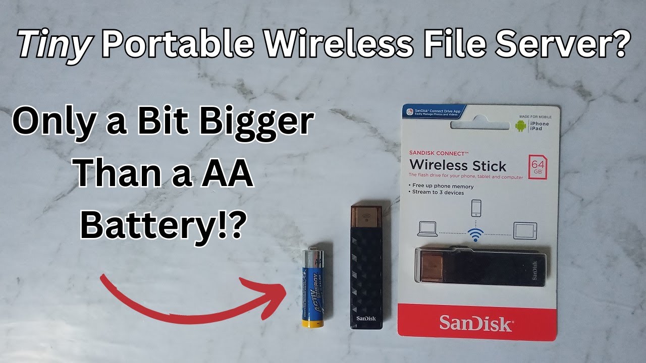 Mini Portable Wifi File Server from 2017 - Sandisk Connect - YouTube