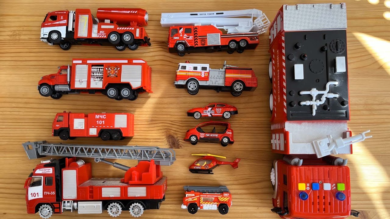 Lots of Fire trucks. Collect fire trucks. - YouTube