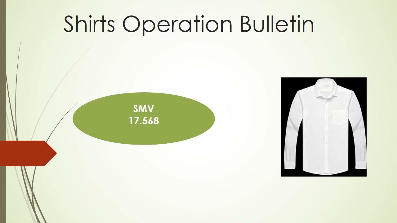 Shirts operation bulletin/ শার্টের অপারেশন বুলেটিন SMV 17.56 - YouTube