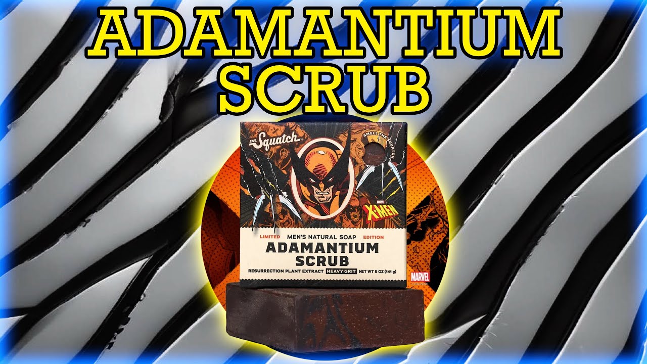 ADAMANTIUM SCRUB | Dr. Squatch | Wolverine Soap Review - YouTube