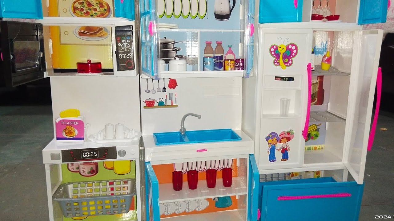 Miniature kitchen set unboxing video Miniature ASMR - YouTube