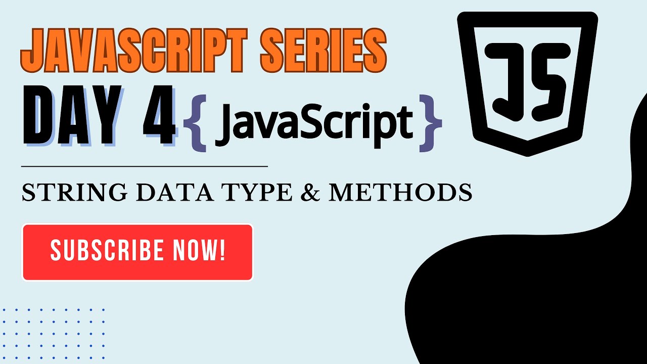 Master JavaScript Strings | Data Type & Methods Explained - YouTube