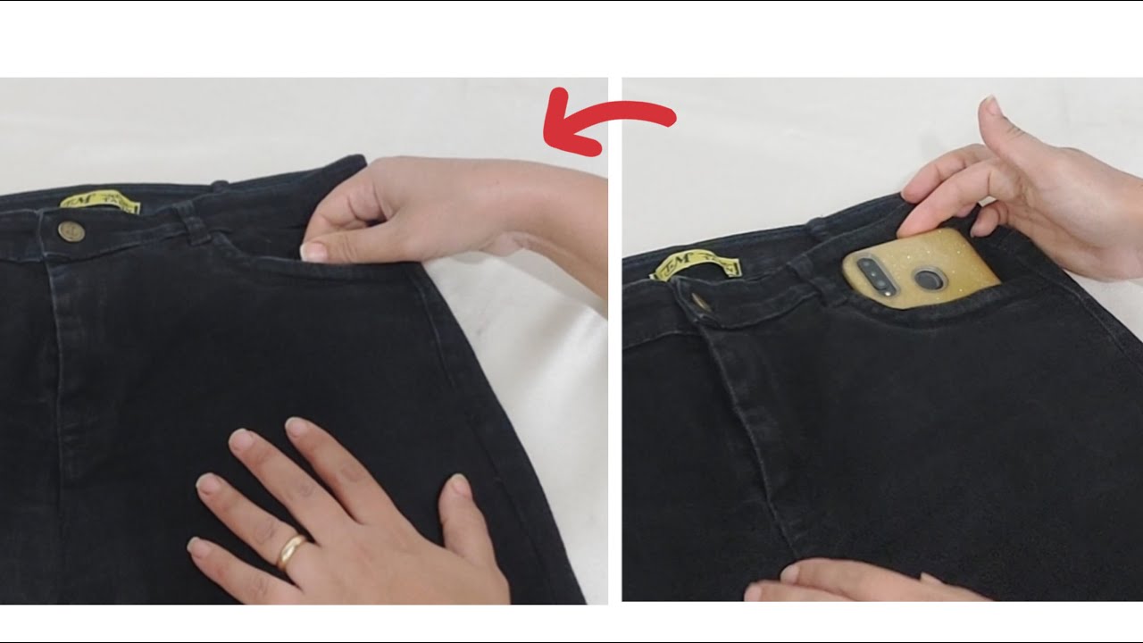 (Amazing solution)how to make small jean pockets deeper or bigger the ...