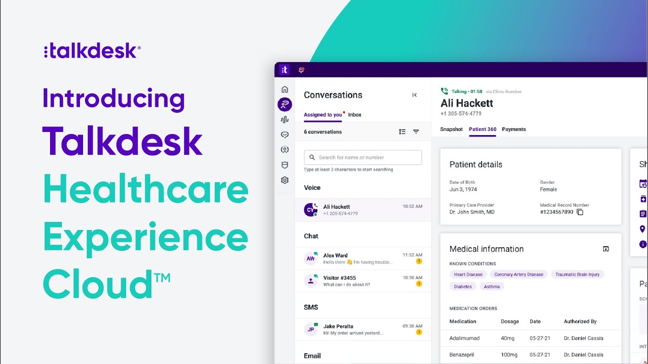 Talkdesk Healthcare Experience Cloud™ - YouTube