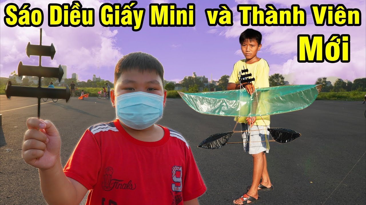 Thả Diều Sáo Mini - Cách Làm Sáo Diều Bằng Giấy / Kite Flying 2020 ...