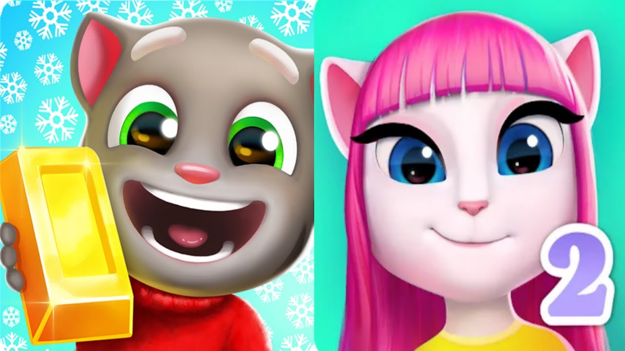 My Talking Tom 2 Vs My Talking Angel 2 😇- Funny Moments Gameplay ...