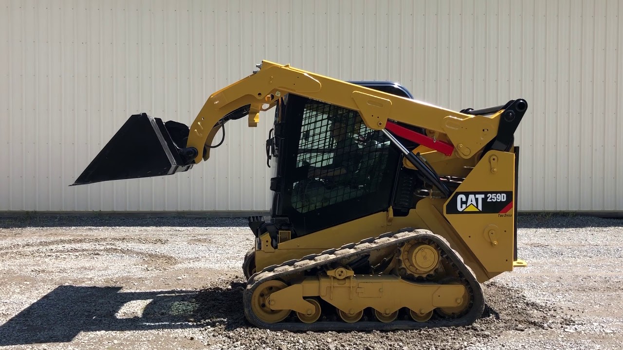 CAT 259D 1709 working - YouTube
