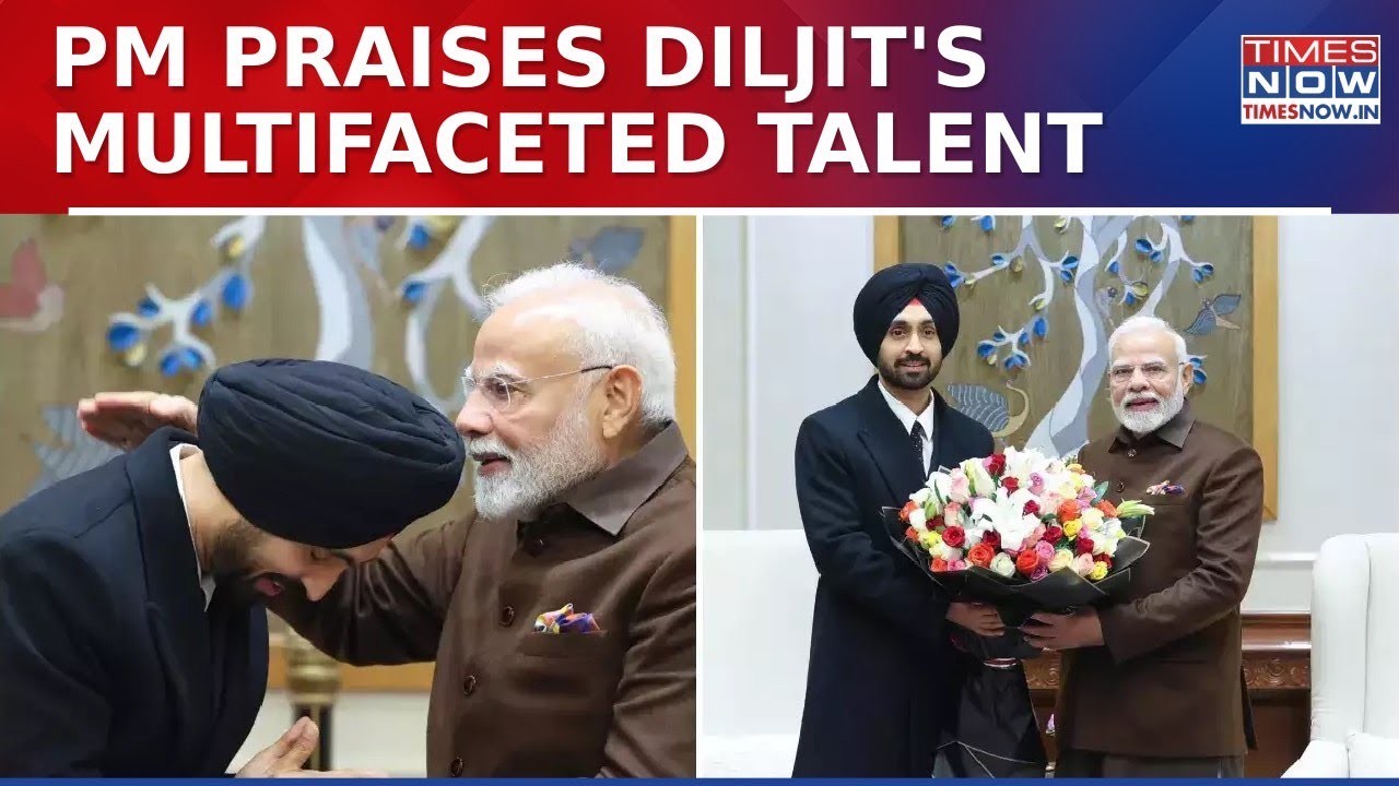 Diljit Dosanjh Meets PM Modi, Discusses Music, Culture, And More ...